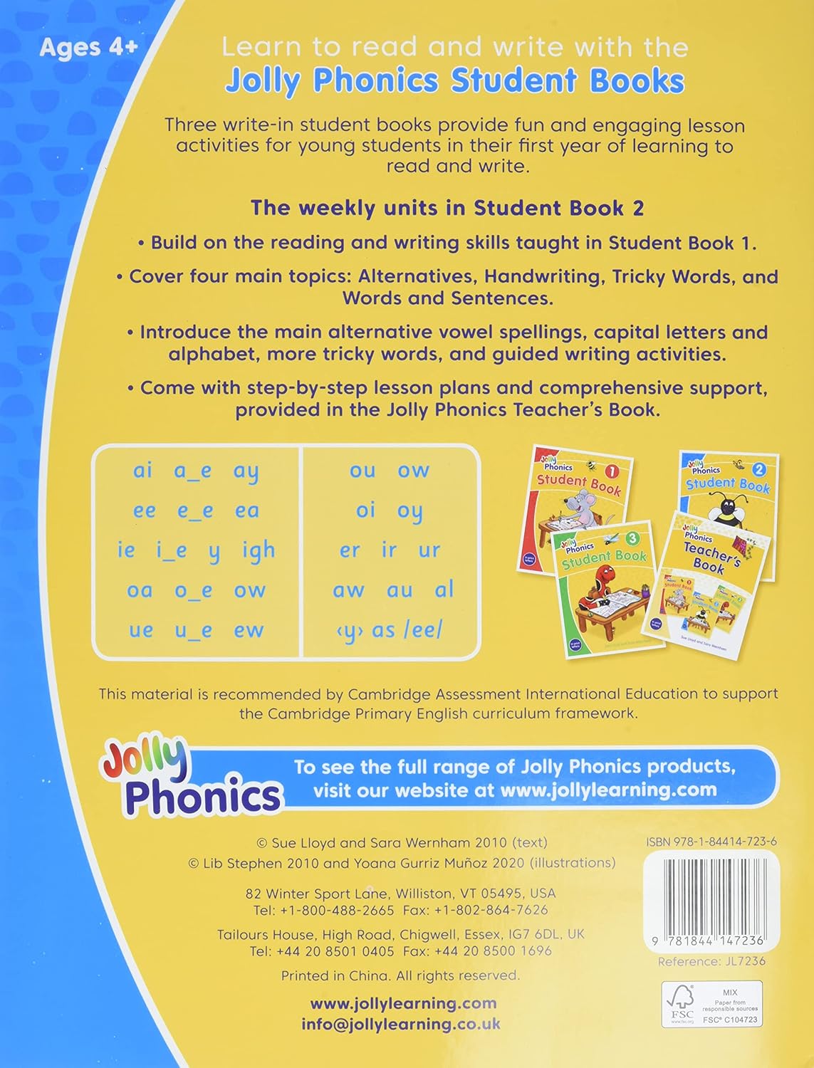 ワークブック :: Jolly Phonics Student Book 2 New ed. (in print letters)